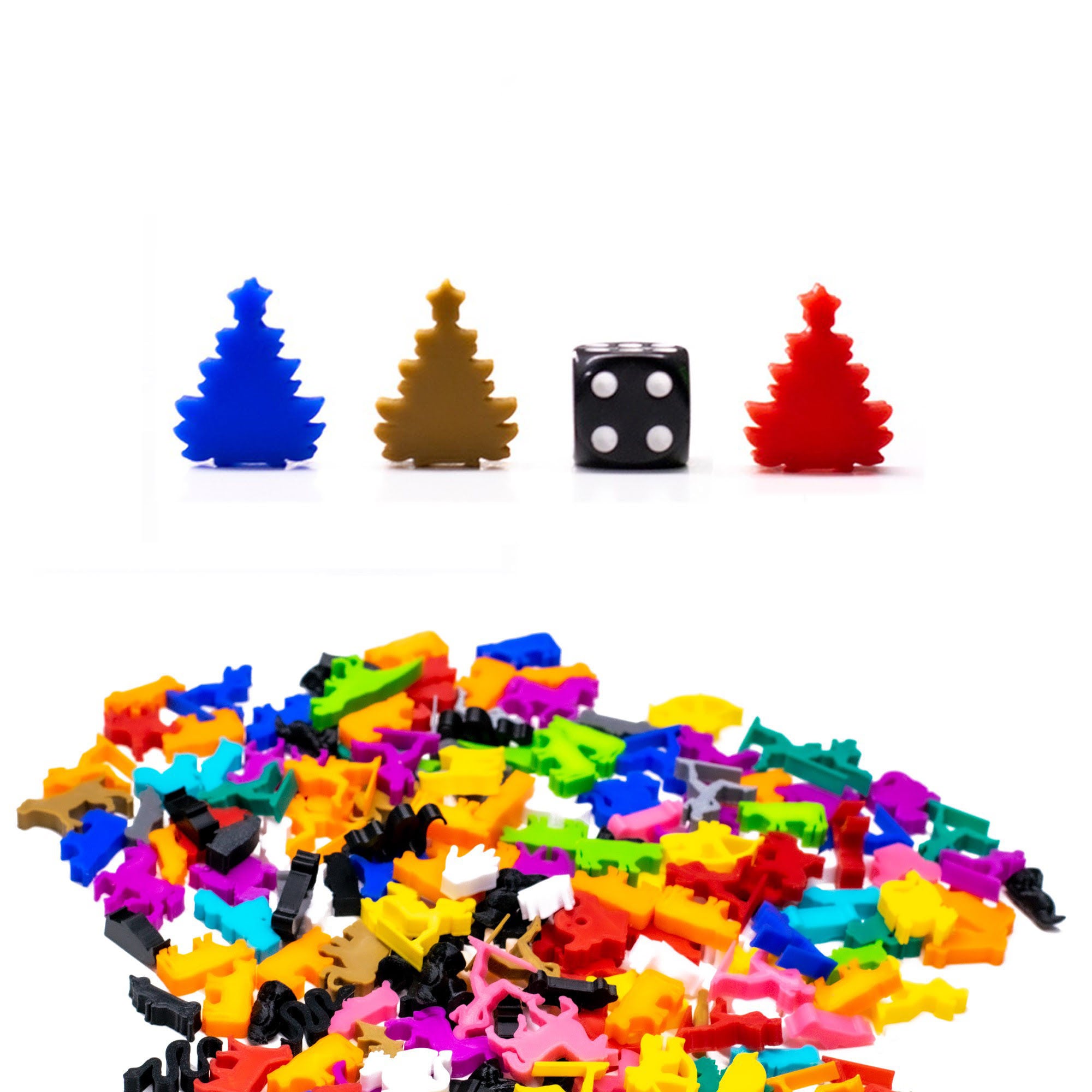 Christmas Tree Meeple Tokens – BoardGameSet