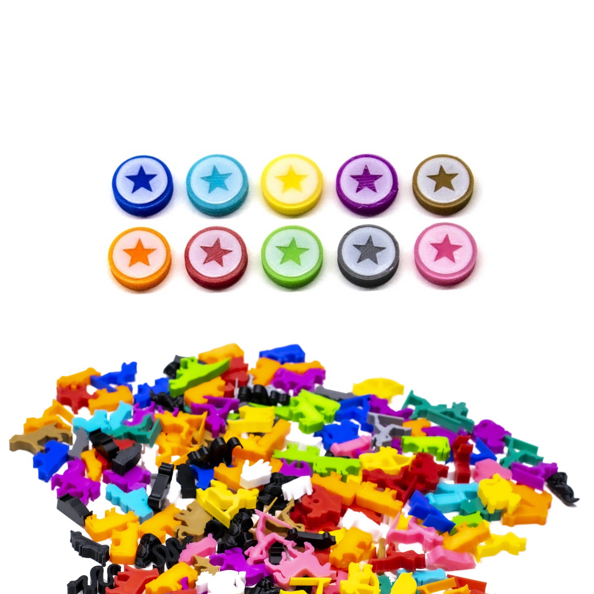 Disc Token with Star - One Sided – BoardGameSet